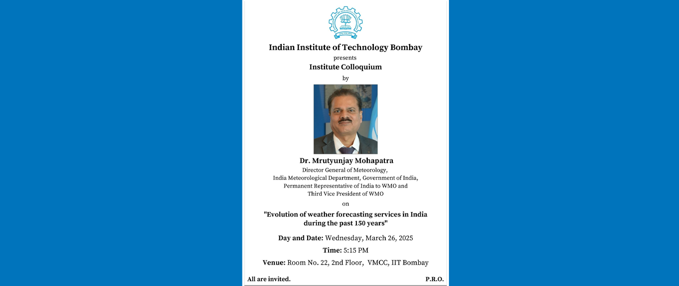 LECTURE SERIES - Indian Institute of Technology Bombay